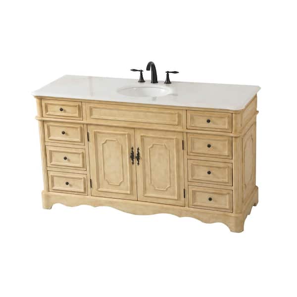 White And Beige Bathroom