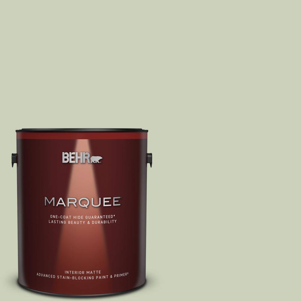 BEHR MARQUEE 1 gal. #PPU10-09 Chinese Jade One-Coat Hide Matte Interior ...