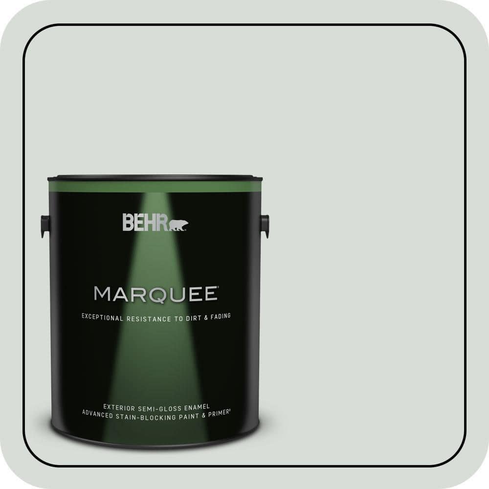 BEHR MARQUEE 1 gal. #PPL-66 Iced Slate Semi-Gloss Enamel Exterior Paint ...