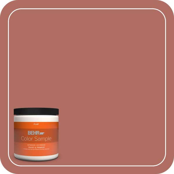 BEHR PREMIUM PLUS 8 oz. #MQ1-22 Scene Stealer Flat Interior/Exterior ...
