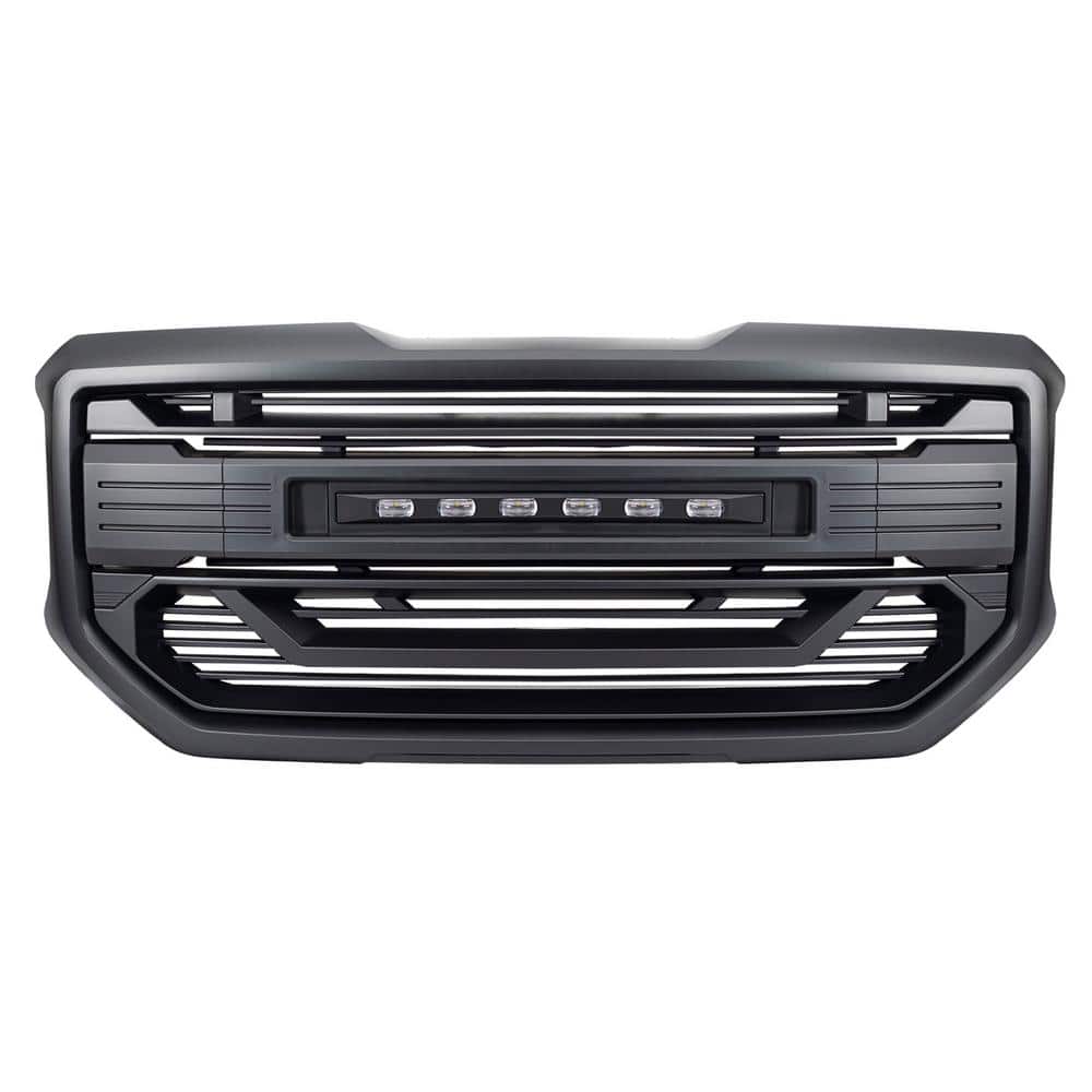 AMERICAN MODIFIED Armor Grille for 2016 to 2018 GMC Sierra 1500, Matte Black AMGMAA00101 - The ...