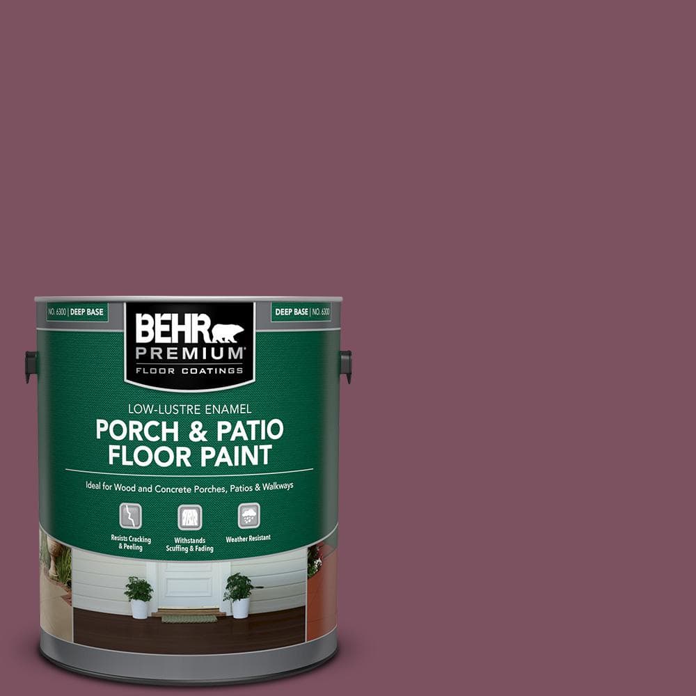 BEHR PREMIUM 1 gal. #PPU1-19 Classic Berry Low-Lustre Enamel Interior ...