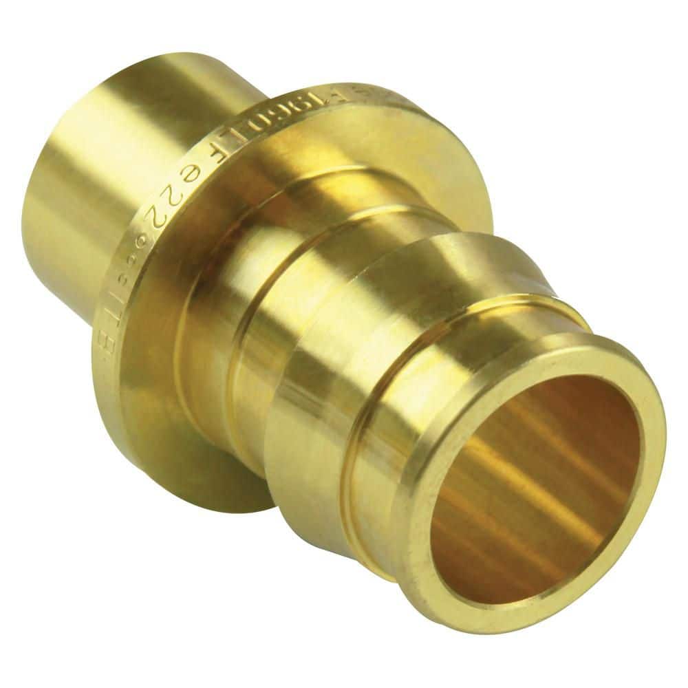 Uponor ProPEX 3/4 in. PEX-A Expansion Barb x 1/2 in. Copper Lead-Free Brass Reducing Female ...