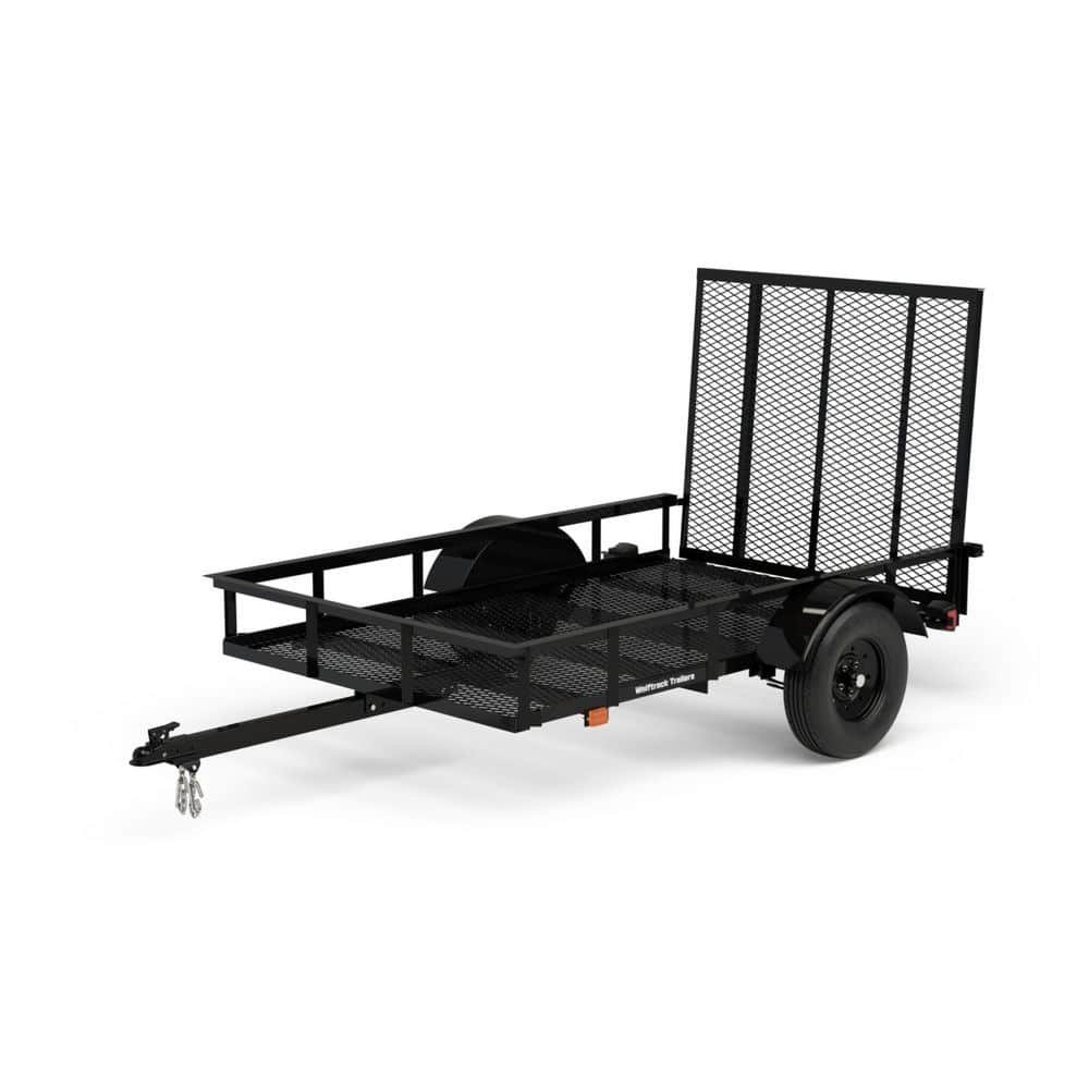 Wolftrack Trailers 5 ft. x 8 ft. Utility Trailer, Mesh Floor, 1615 lb ...