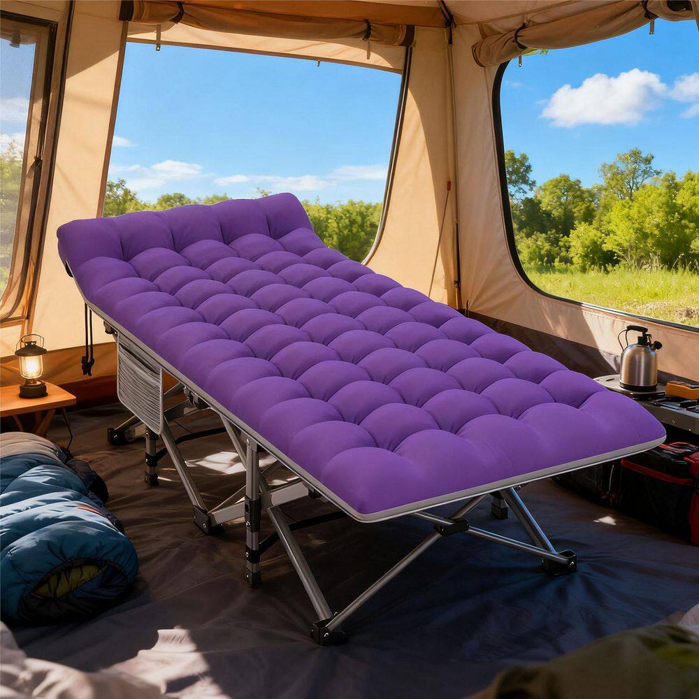 SEEUTEK 28 in. W Portable Heavy Duty Sleeping Bed with Soft Detachable ...