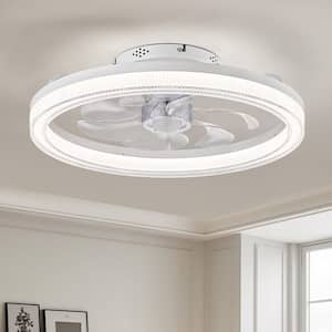 OVAL AIR Loren 20 in. Indoor 6-Speed Metal Mobile-App/Remote-Controlled ...