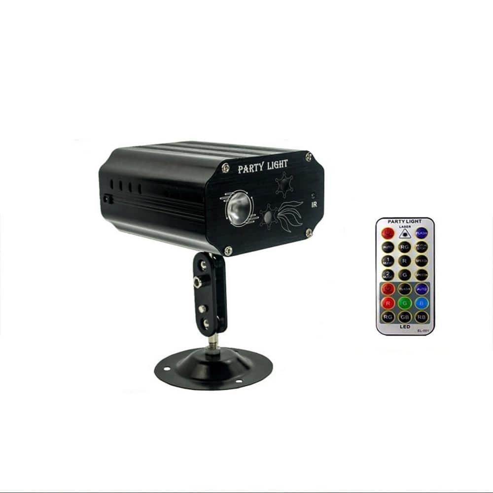 RGB LED Strobe Party Disco Lights, Projector with Remote Control ...