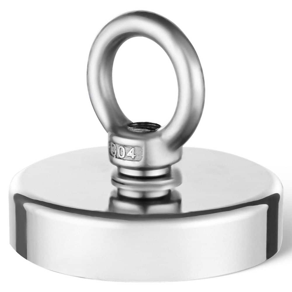 VEVOR Fishing Magnet, 700 lbs. /318 Kg Pulling Force Super Strong ...