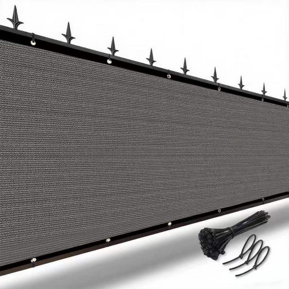 Amamoi Dark Grey Plastic Privacy Screen for Fence Panels Outdoor ...