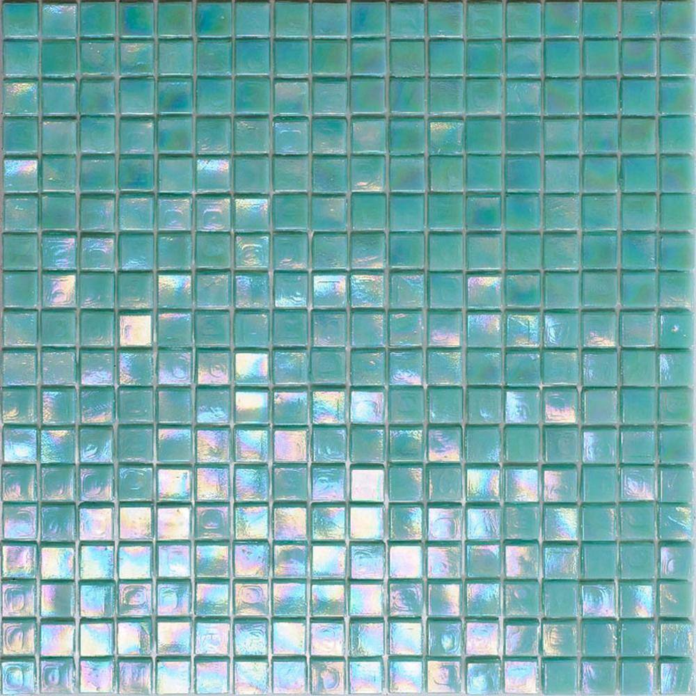 Apollo Tile Skosh 4" x 6" Glossy Winter Green Glass Mosaic Uniform ...