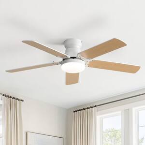 Sofucor 42 in. Standard Style Indoor White Dual Color Downrod Ceiling ...