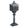 Thanaddo Outdoor Heavy-Duty Residential Cast Aluminum Black Mail Box ...