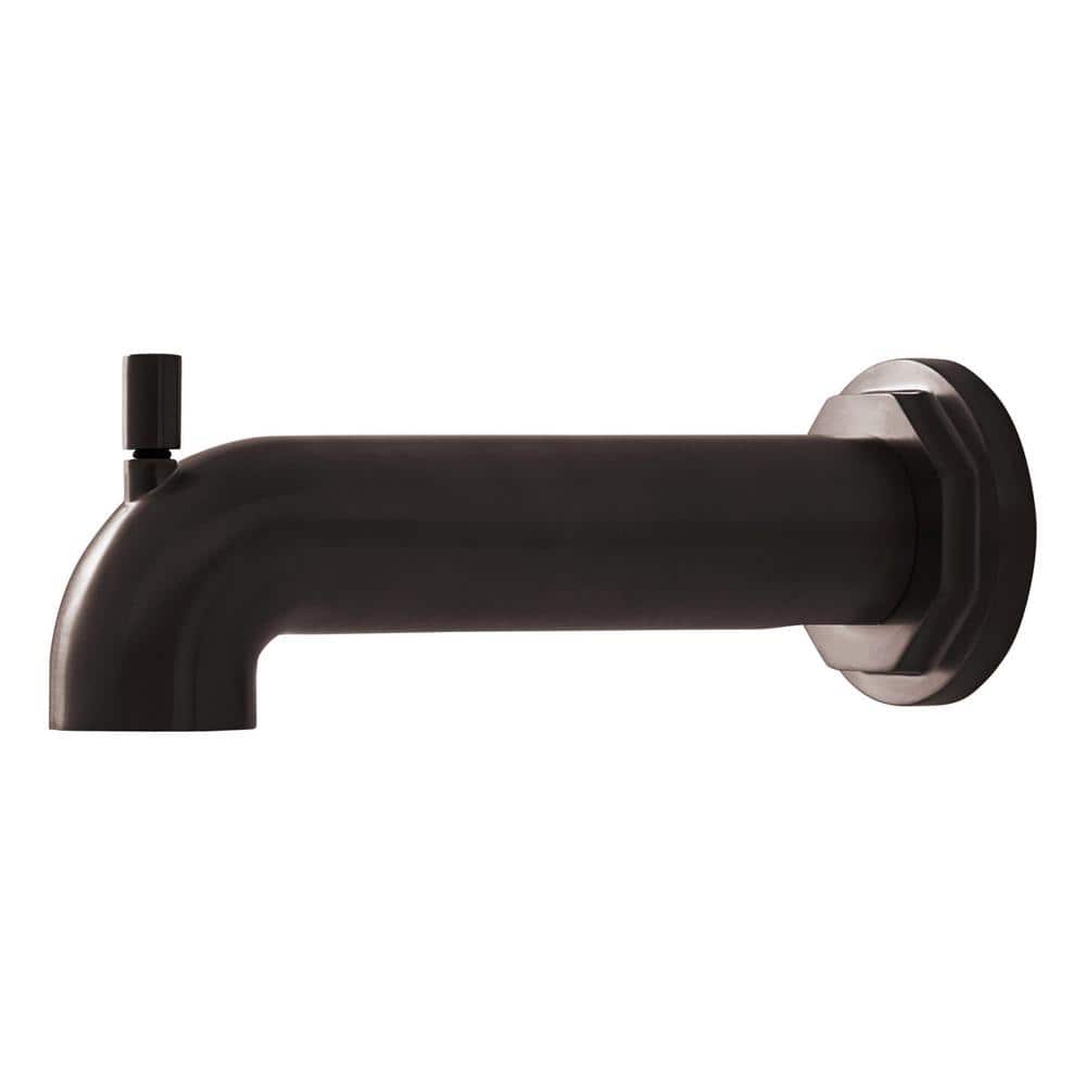 SIGNATURE HARDWARE Greyfield 7-1/8 in. Integrated Diverter Tub Spout ...
