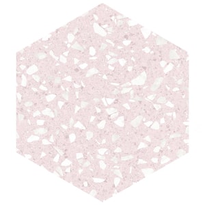 Merola Tile Venice Hex Mint 8 in. x 8 in. Porcelain Floor and Wall Take ...