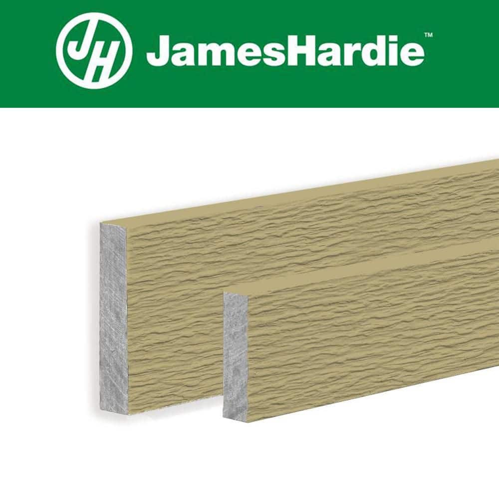 James Hardie Hardie Trim HZ10 1 in. x 5.5 in. x 12 ft. Primed Rustic ...