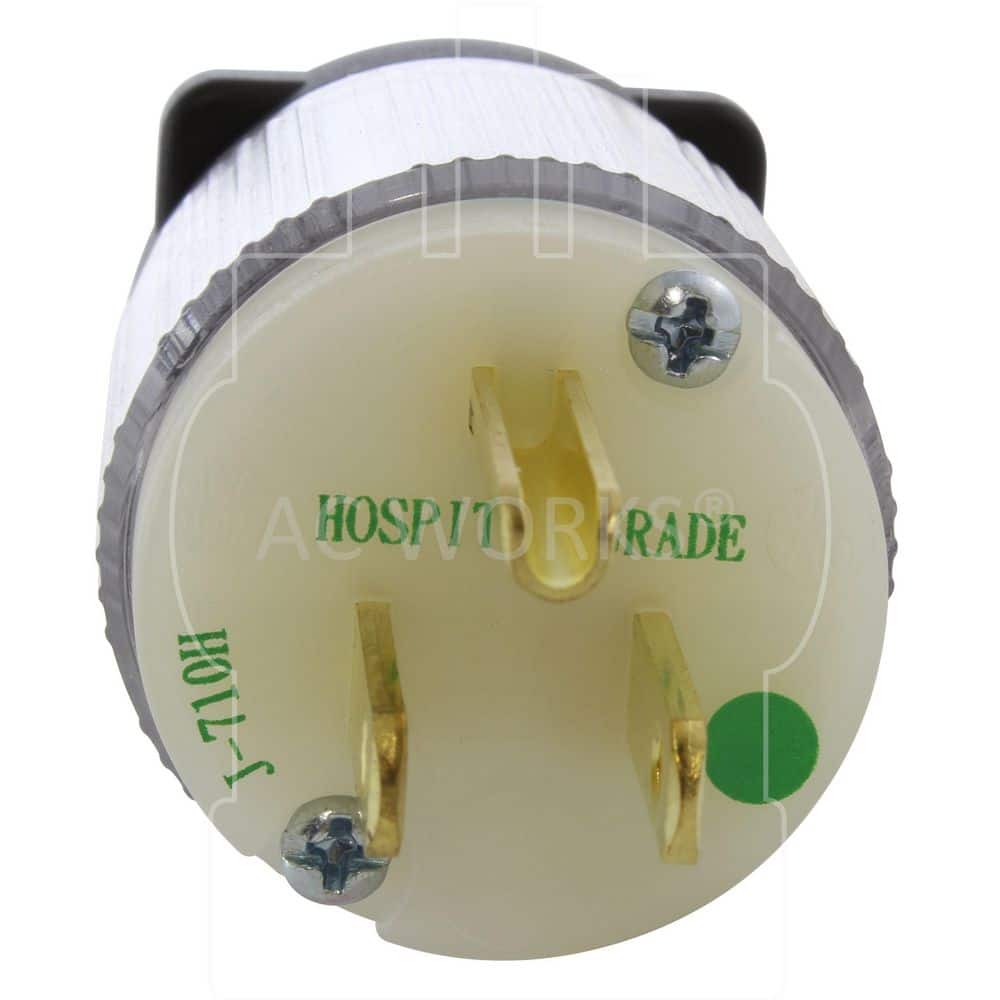 Buy NEMA 5-15P 15 Amp 125-Volt Medical/Hospital Grade Plug with UL C-UL ...