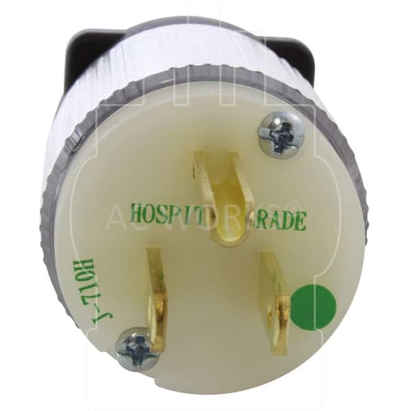 Buy NEMA 5-15P 15 Amp 125-Volt Medical/Hospital Grade Plug with UL C-UL ...