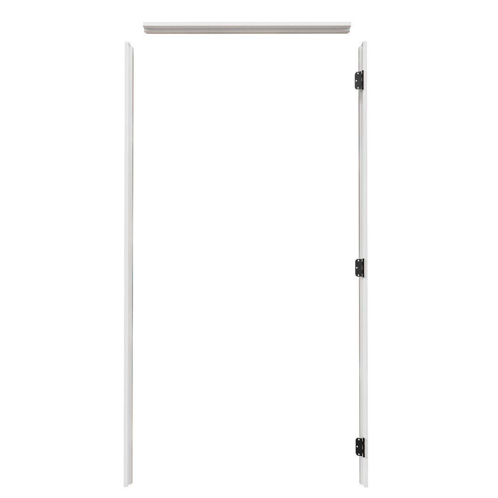 ARK DESIGN 36 x 96 in. Primed Wood Knock Down Door Frame 3-Piece Plus ...
