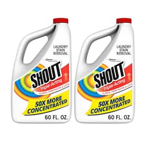 Shout 32 fl. oz. Trigger Fabric Stain Remover Spray and 60 fl. oz ...