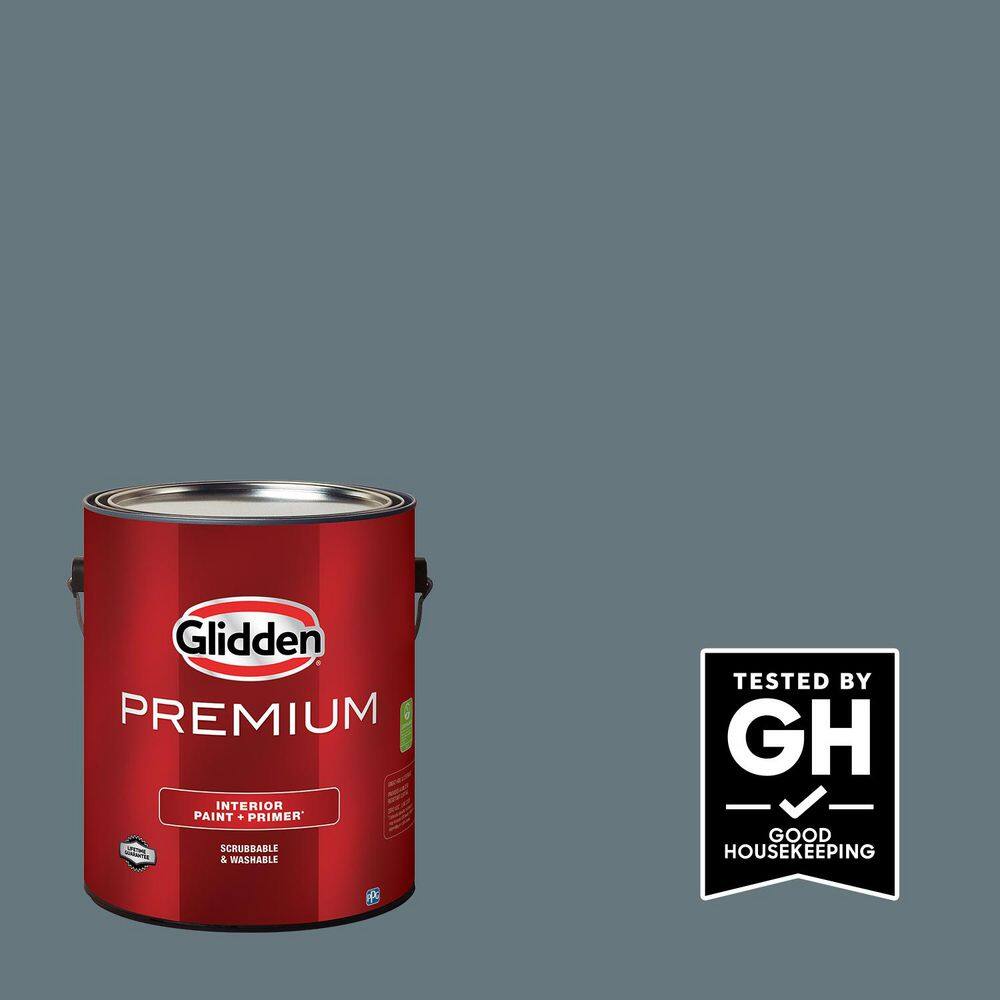 Glidden Premium 1 gal. PPG1037-5 Night Rendezvous Semi-Gloss Interior ...