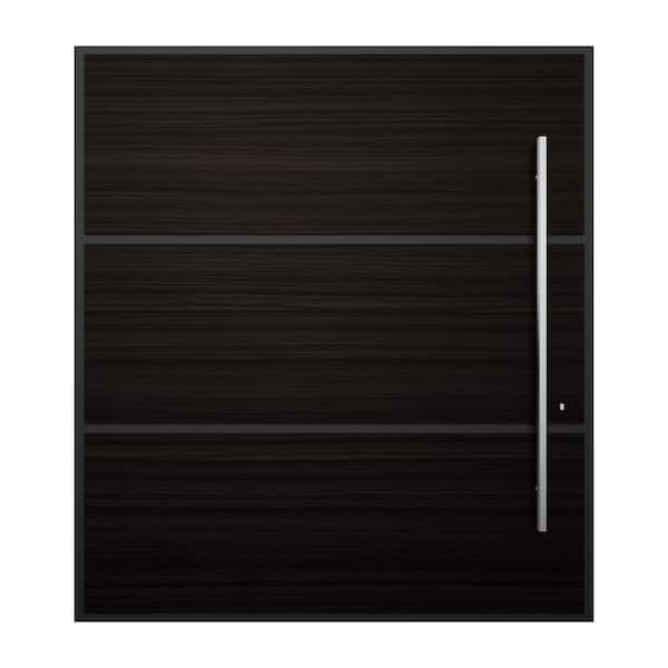 PANDA WINDOWS & DOORS 60 in. x 80 in. Lugano Bronze Aluminum Prehung ...