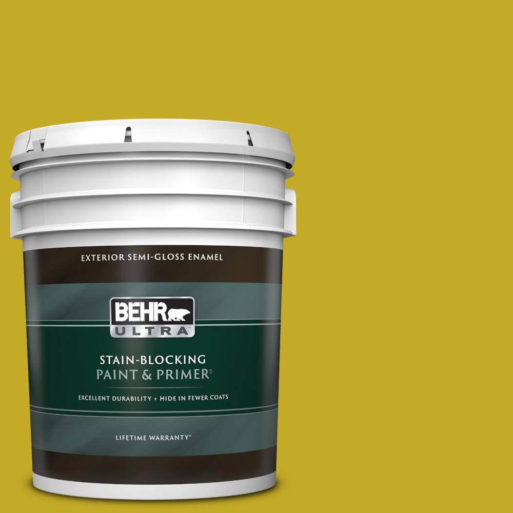 BEHR ULTRA 5 gal. Home Decorators Collection #HDC-MD-03 Citronette Semi ...