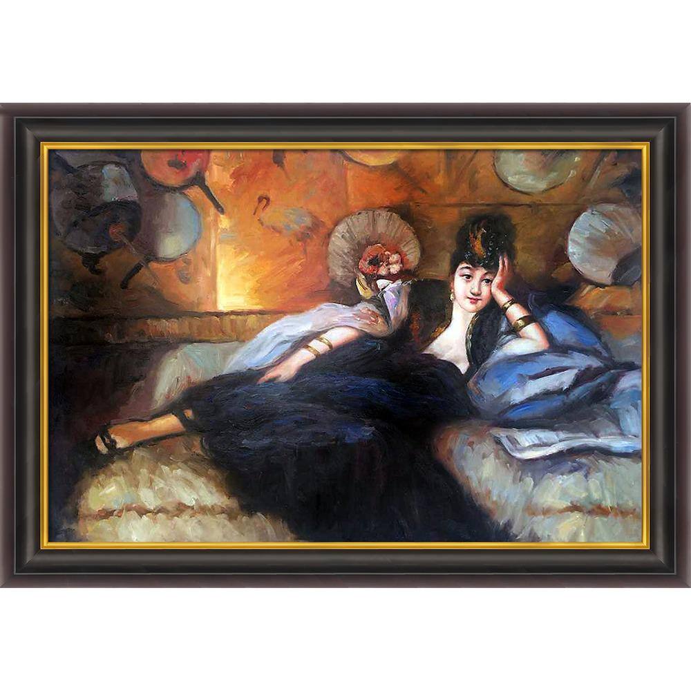 LA PASTICHE Lady with Fans, Portrait of Nina de Callais by Edouard ...