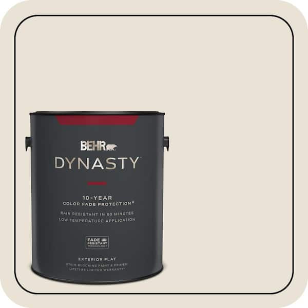 BEHR DYNASTY 1 gal. #W-F-410 Ostrich Flat Exterior Stain-Blocking Paint ...