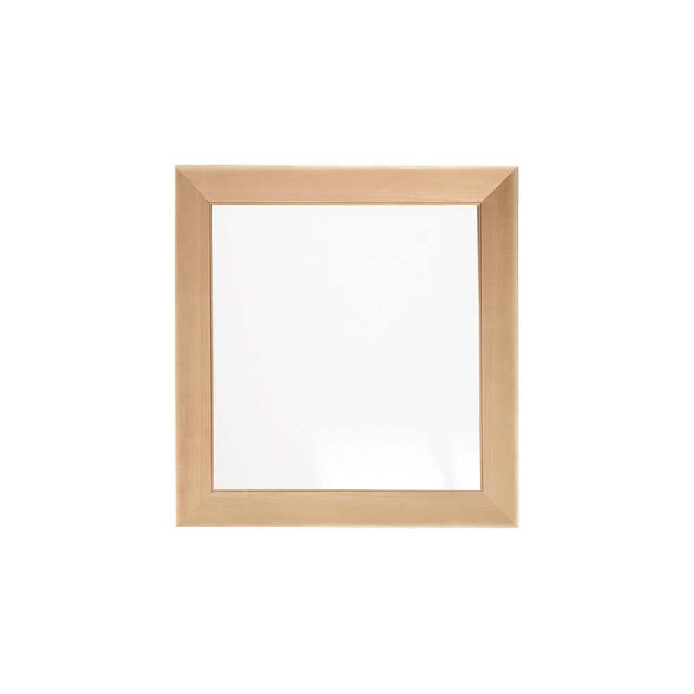 BrandtWorks Natural Maple Elegance Framed Mirror 25.5 in. W x 27.5 in ...