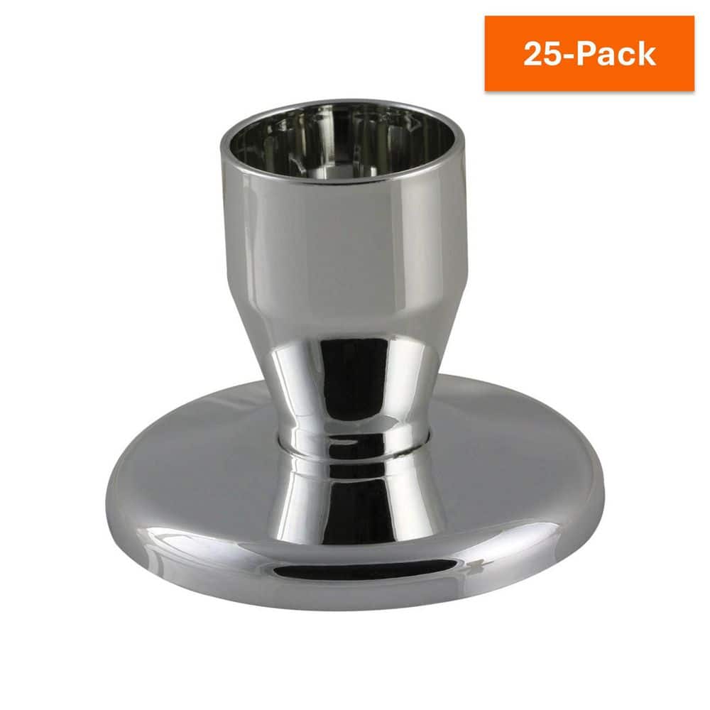 Uponor 1/2 in. PEX (11/16 in. O. D.) Plastic ProPEX Escutcheon, Chrome ...