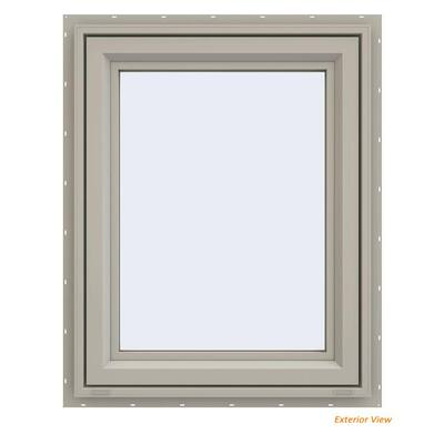 JELD-WEN 23.5 in. x 29.5 in. V-4500 Series Desert Sand Vinyl Left ...
