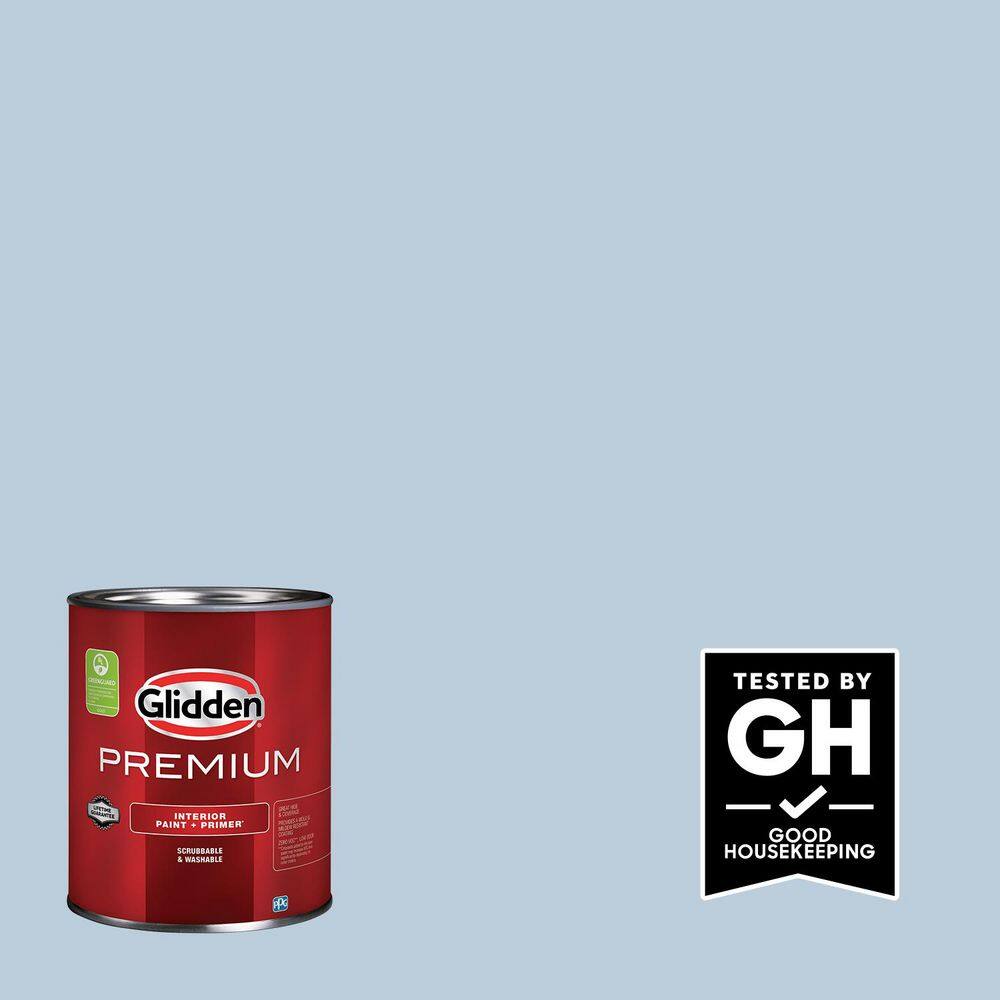 Glidden Premium 1 qt. PPG1155-4 Constellation Semi-Gloss Interior Latex ...