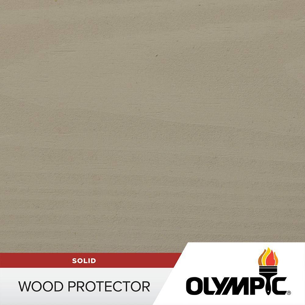 Olympic Wood Protector 1 gal. SC-1075 Silver Dollar Exterior Solid ...