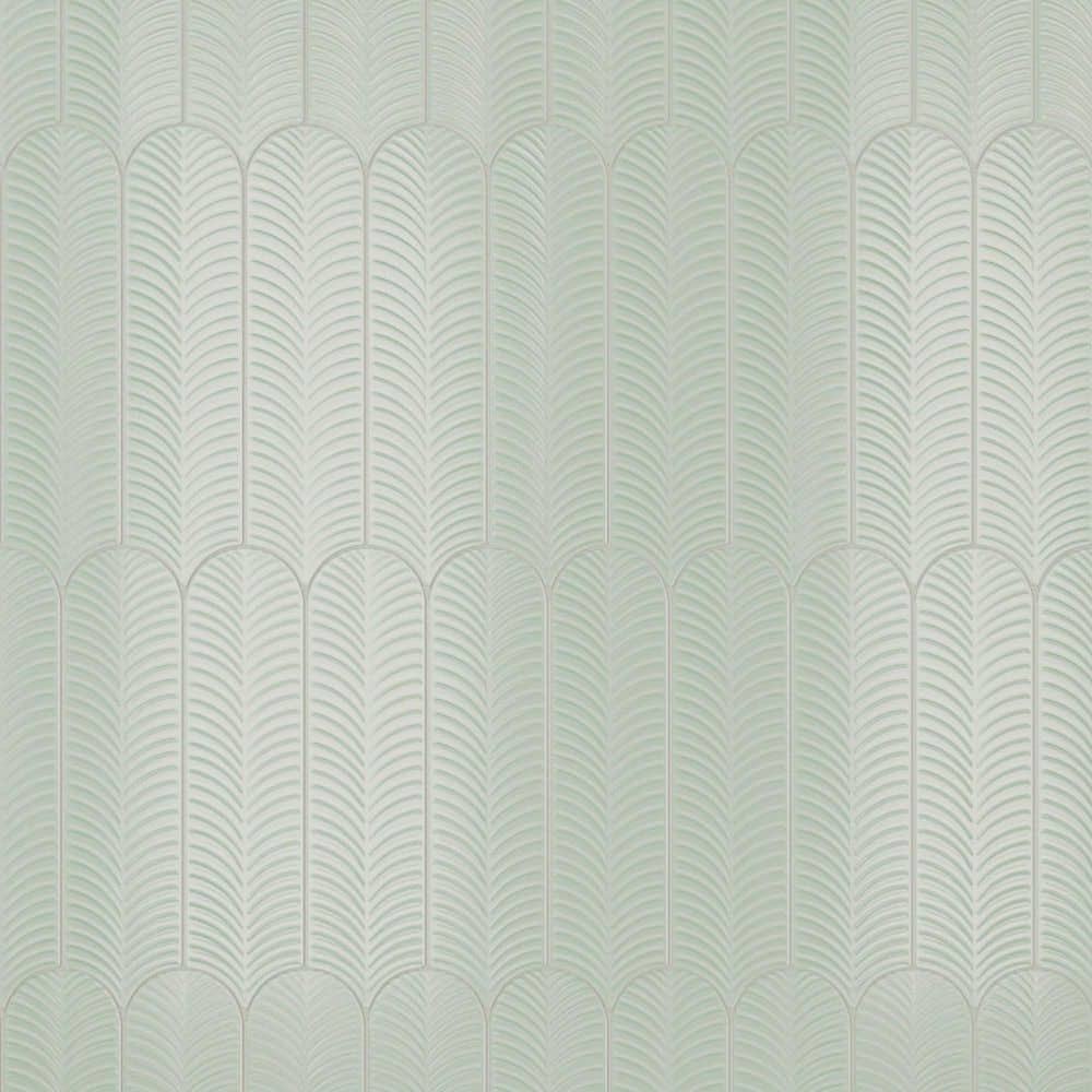 Reviews for Giorbello Feather Aqua 3 in. x 12 in. 3D Textured Glossy ...
