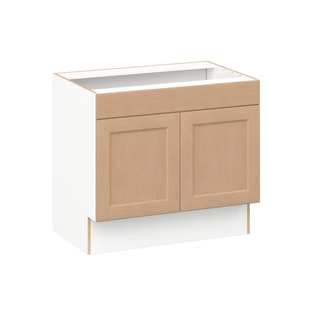 J COLLECTION Lakewood Sugar Cookie Shaker Assembled ADA Sink Base with ...
