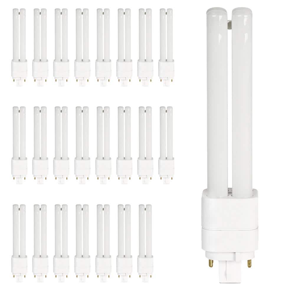 Feit Electric 26-Watt Equivalent PL QuadTube CFLNI 4-Pin Plugin G24Q-3 Base CFL Replacement LED ...