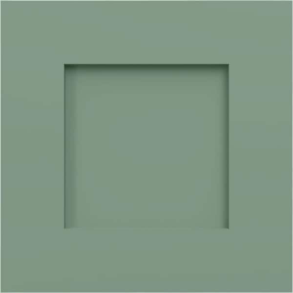 Ekena Millwork 12 in. W x 12 in. H True Fit PVC Flat Panel Shutters ...