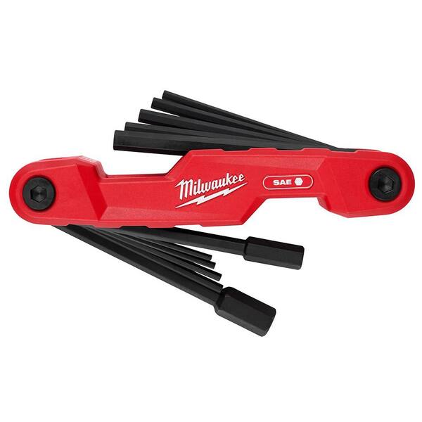 Milwaukee Electrician's SAE Folding Hex Key Set (11-Piece) 48-22-2180 ...