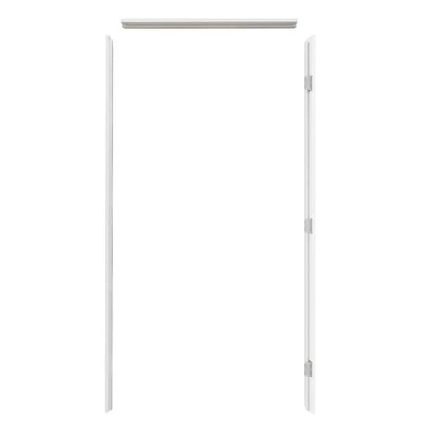 ARK DESIGN 36 in. x 80 in. Primed Wood Knock Down Door Frame 3-Piece ...