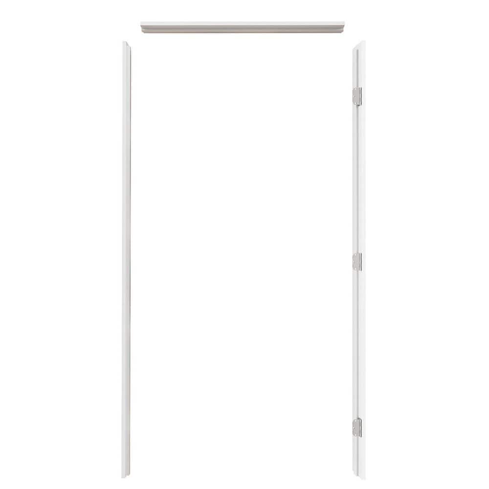 ARK DESIGN 36 in. x 80 in. Primed Wood Knock Down Door Frame 3-Piece ...