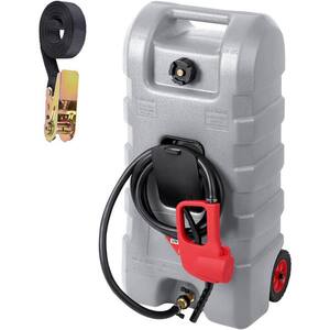 Garvee 15 gal. Gas Can, Fuel Tank Container with LE Manual Siphon Pump ...