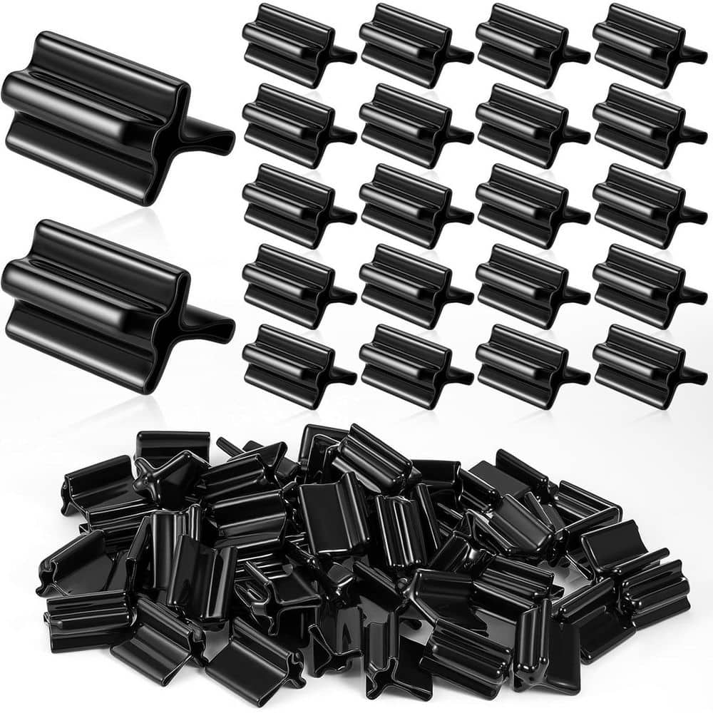 Afoxsos Vinyl Black Safety T Post Caps Easy Install Protective Fence ...