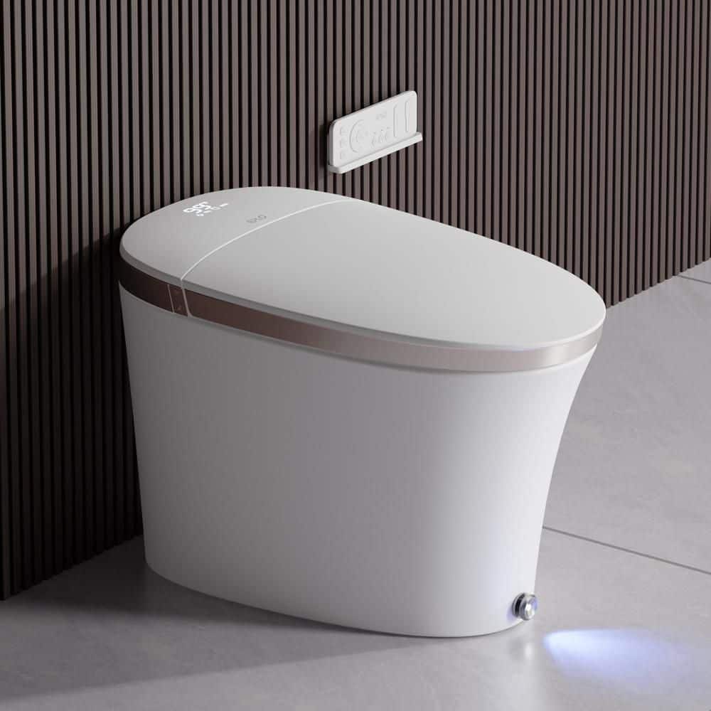EPLO Smart Toilet Bidte with Foam Shield Splash Proof, Elongated Toilet ...