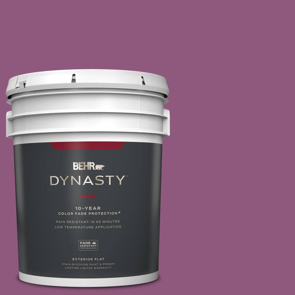 BEHR DYNASTY 5 gal. #PPU1-18 Peru Flat Exterior Stain-Blocking Paint ...