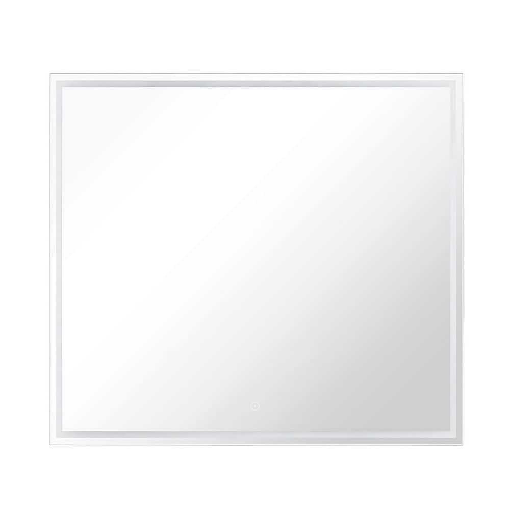 GETLEDEL 36 in. W x 32 in. H Medium Rectangular Frameless LED Light ...