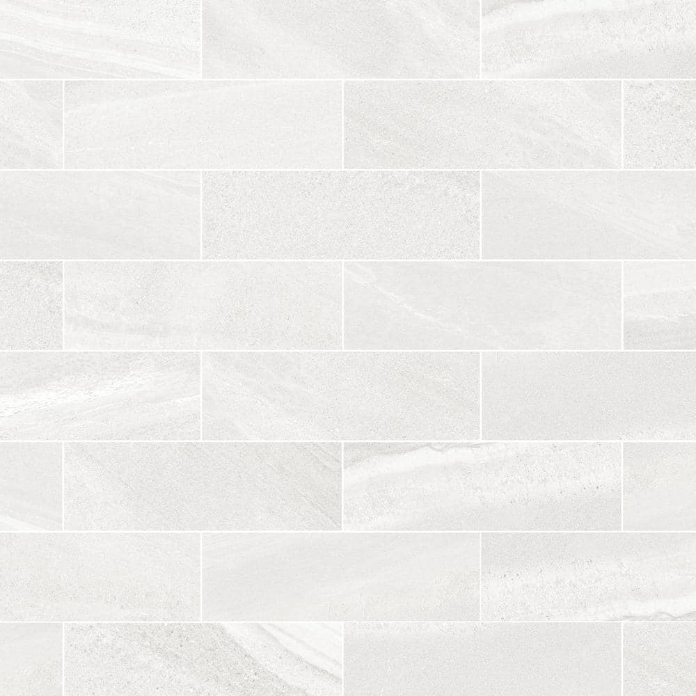 Florida Tile Home Collection Seville White Matte 3.75 in. x 12 in ...