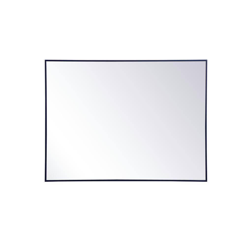 Large Rectangle Blue Modern Mirror (48 in. H x 36 in. W) WM87296Blue ...