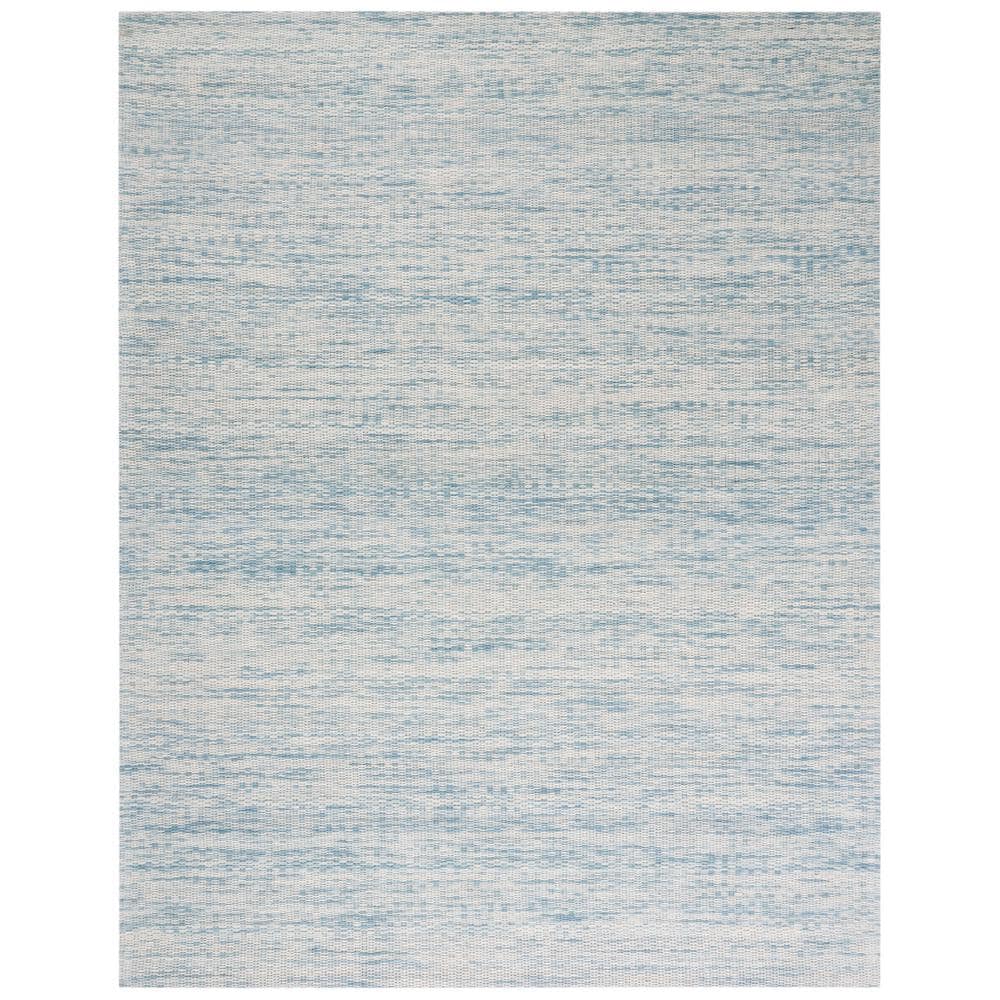 SAFAVIEH Marbella Blue/Ivory 8 ft. x 10 ft. Interlaced Area Rug MRB311L ...