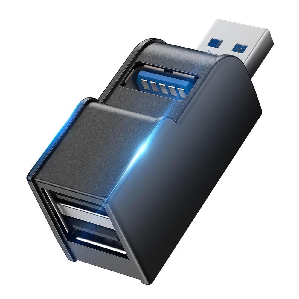 Lukyamzn 3-Ports USB 3.0 Hub Adapter with 1-USB 3.0 and 2-USB 2.0 Ports ...