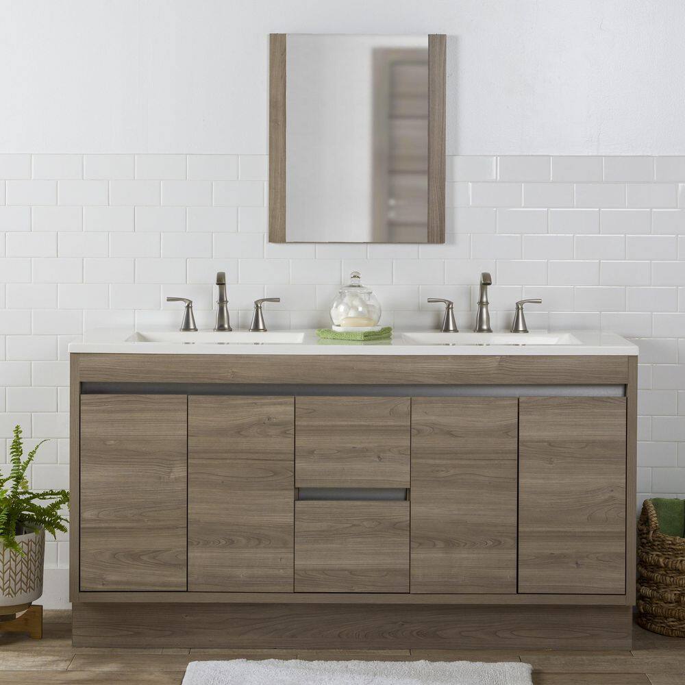 Home Decorators Collection Raine 18 in. W x 19 in. D x 33 in. H Double ...